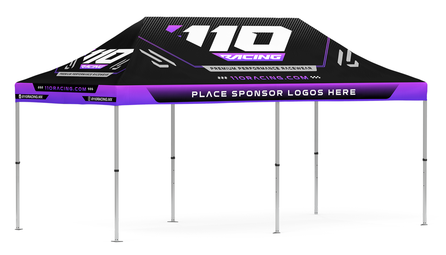 110 RACING ATHLETE CANOPY BASIC (10x20) - PURPLE – 110Racing