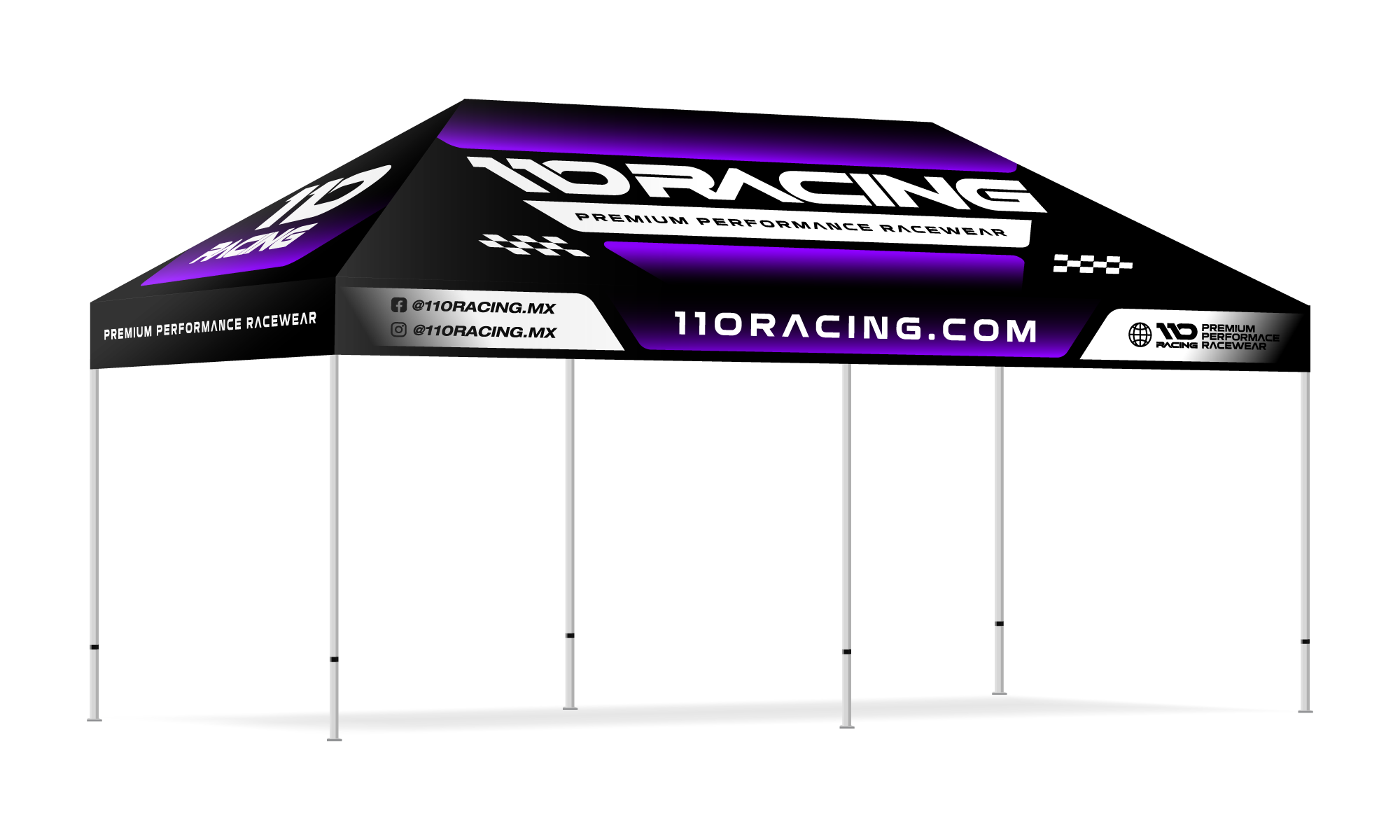 110 RACING TEAM CANOPY BASIC (10x20) – 110Racing