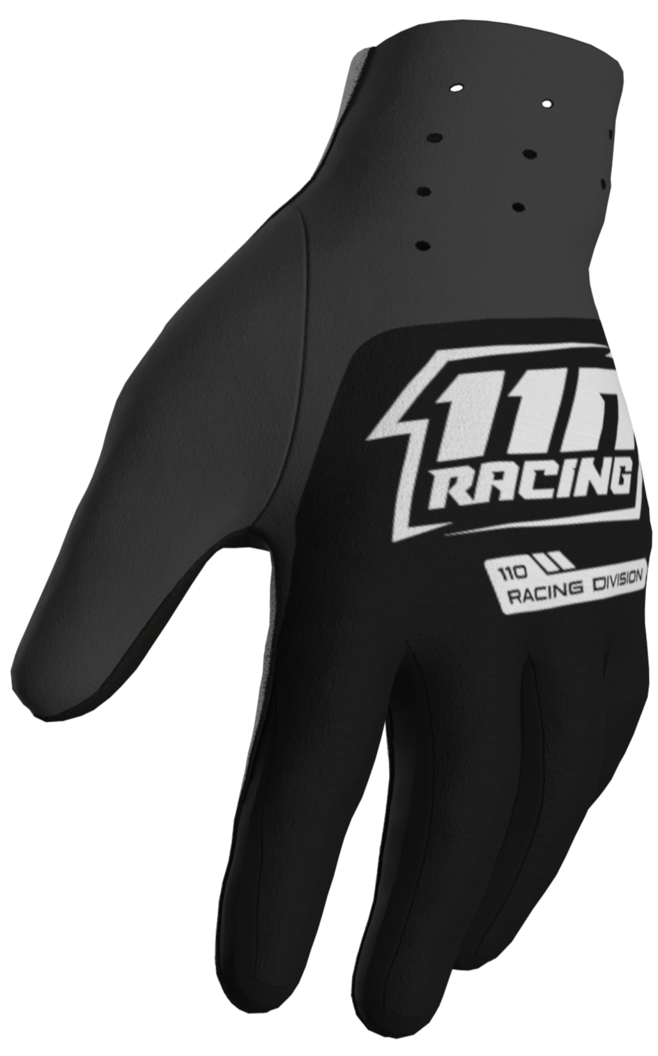 110 RACING // VELOCITY LITE 24' YOUTH GLOVE - BLACK – 110Racing