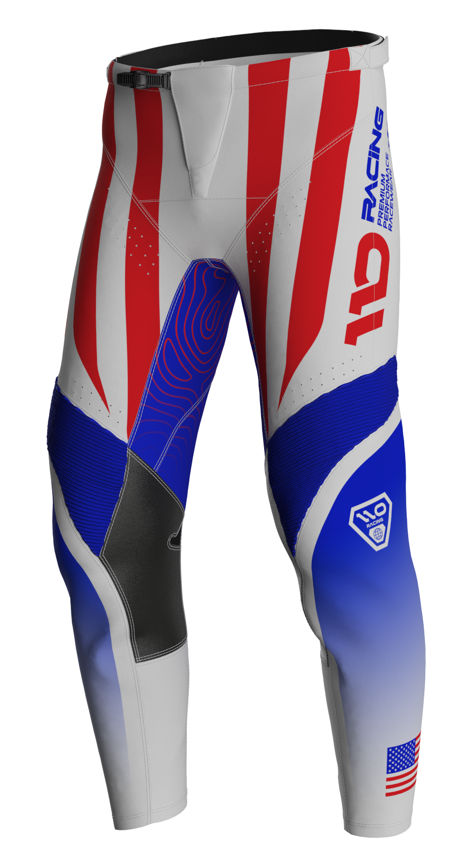 110 RACING // SE24.5 RED BUD PANT - RED/BLUE – 110Racing