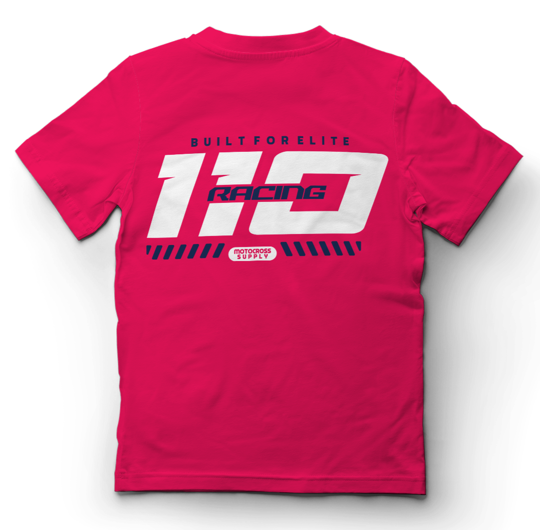 110 RACING // YOUTH MDRN ELITE SUMMER TEE - PINK – 110Racing