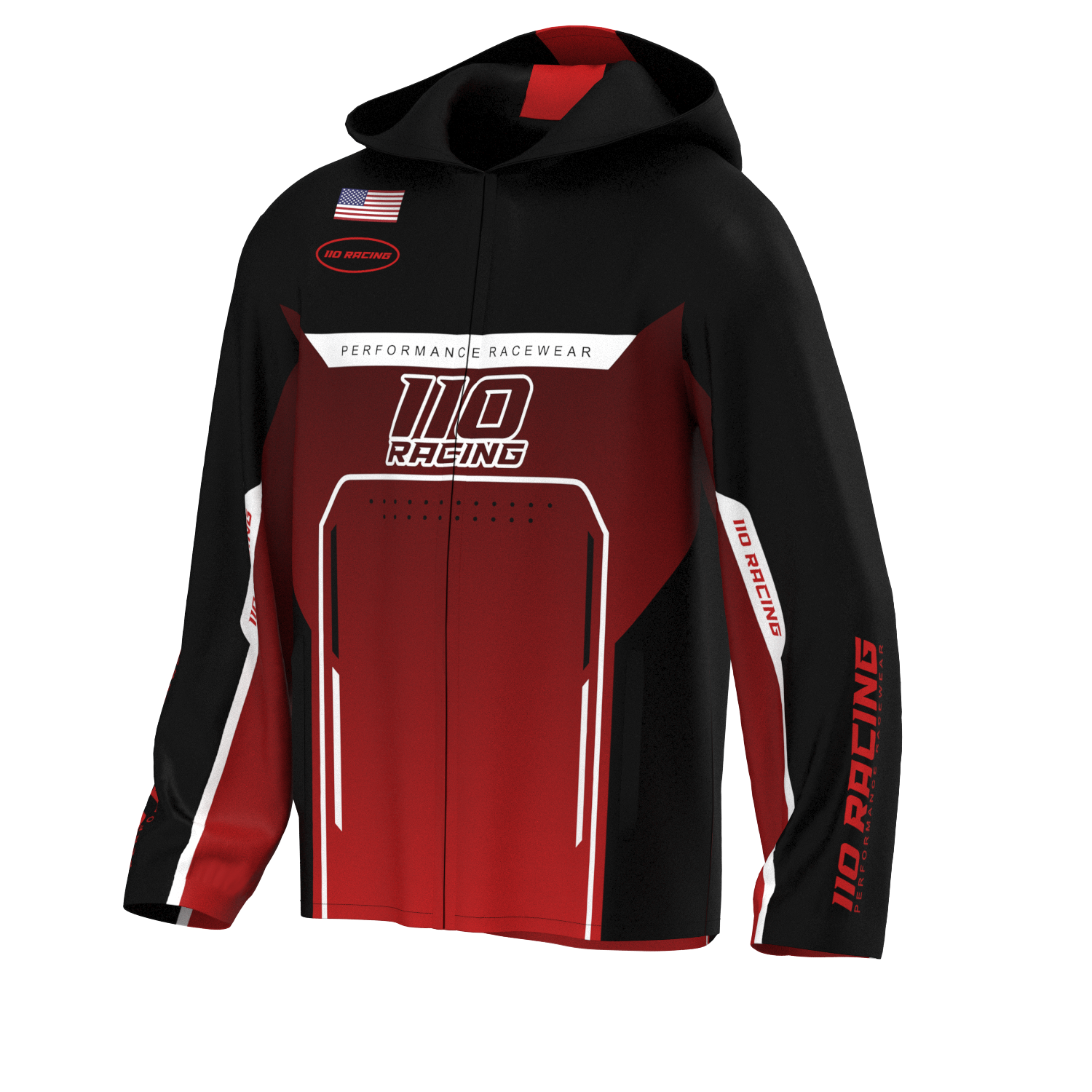 110 RACING // COLD TEAM CUSTOM JACKET - RED – 110Racing