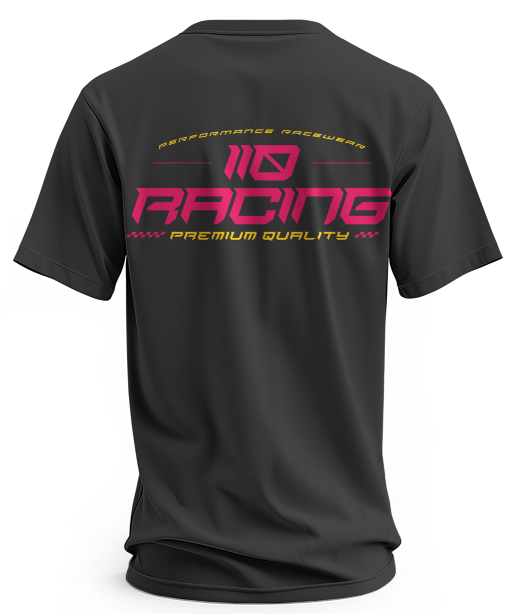 110 RACING // ADULT PREMIUM TEE - GREY/PINK – 110Racing