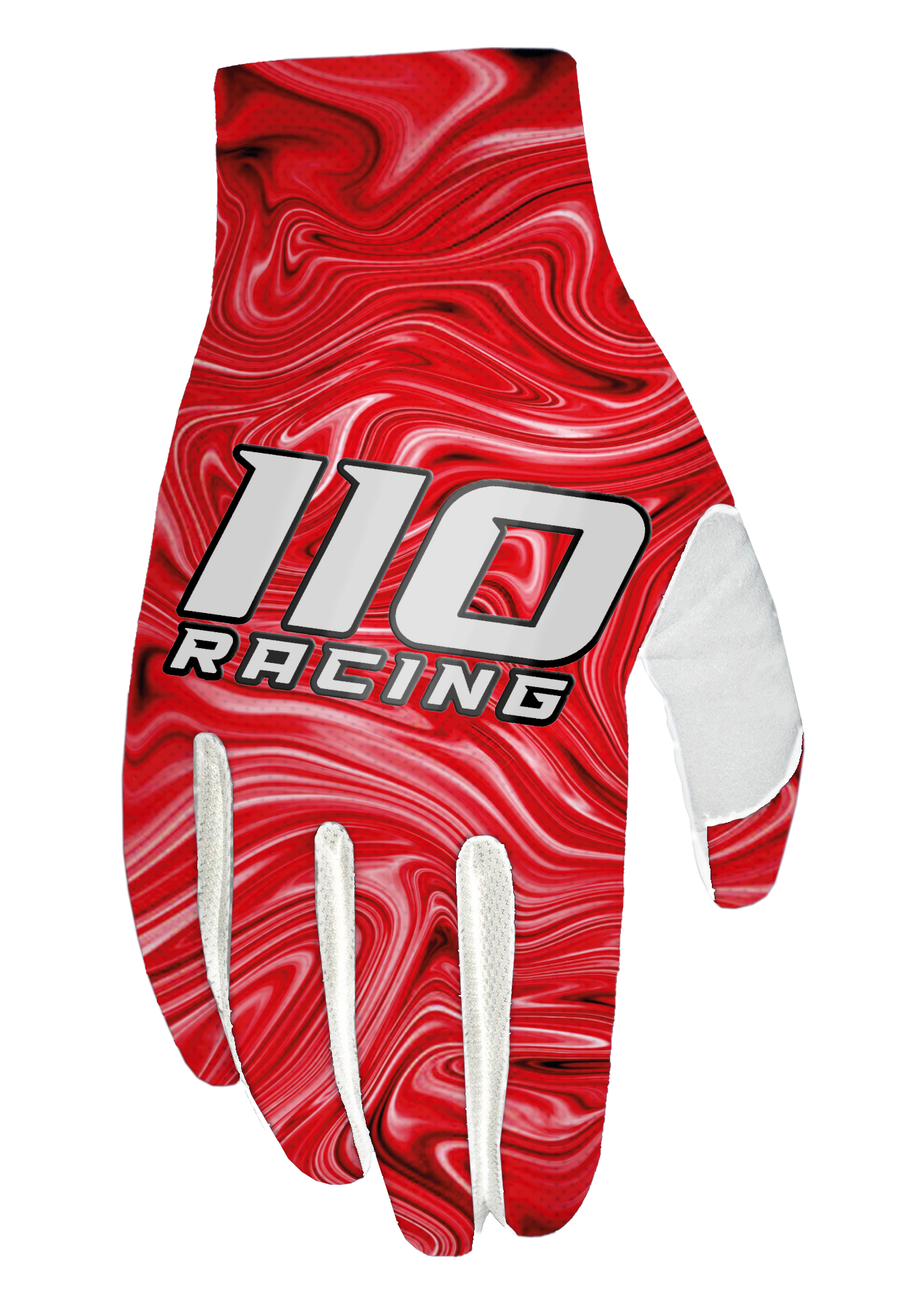 110 RACING // SE23 GRAPHITE GLOVE - GREY/RED – 110Racing